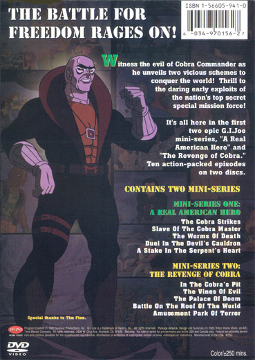 JoeGuide.com - Videos > Rhino - G.I.Joe: The Original Miniseries DVD Set